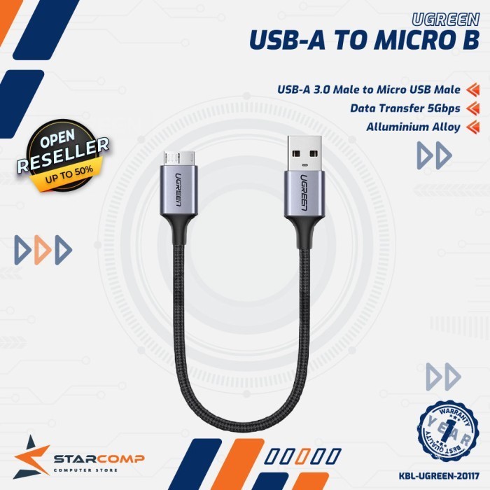 Jual UGREEN 20117 Kabel Data HDD Harddisk External USB To Micro USB B 3 ...