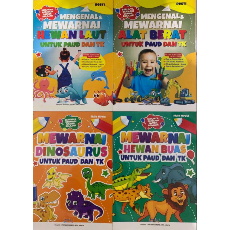 Jual Buku Paud mewarnai bermain sambil belajar | Shopee Indonesia