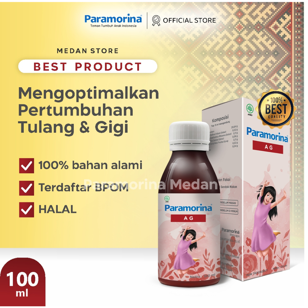 Jual PARAMORINA Activegrow Membantu Pertumbuhan Tulang Gigi Anak usia 1 ...