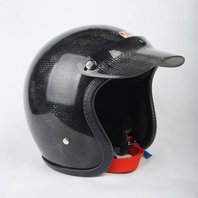 Jual Brap Helmet 500 TX Unfinished - Raw Black - Helm Classic Retro ...