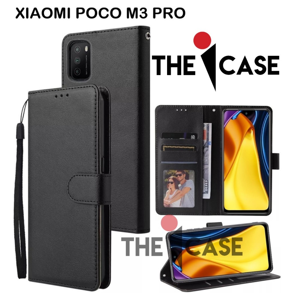 Jual Casing XIAOMI POCO M3 PRO 5G model flip buka tutup case kulit ada ...
