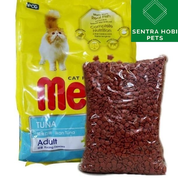Jual Makanan Kucing Meo Me-O Rasa Tuna dan Seafood Repack 1Kg | Shopee ...