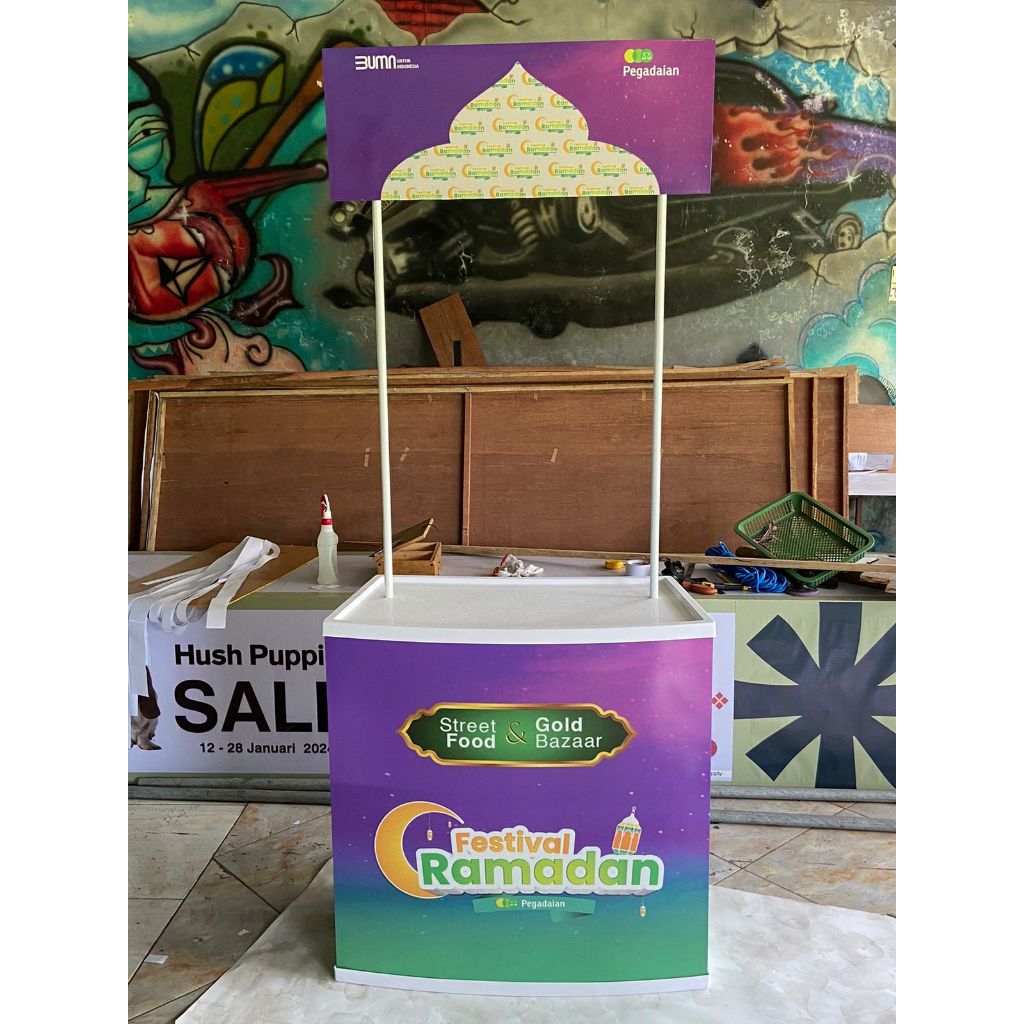 Jual Event Desk / Meja Promosi / Branding booth / booth portable ...