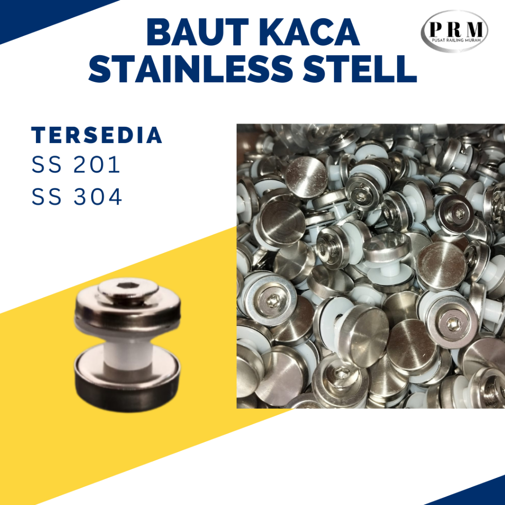 Jual BAUT KACA /PENJEPIT KACA TIANG RAILING TANGGA STAINLESS SS 304 ...