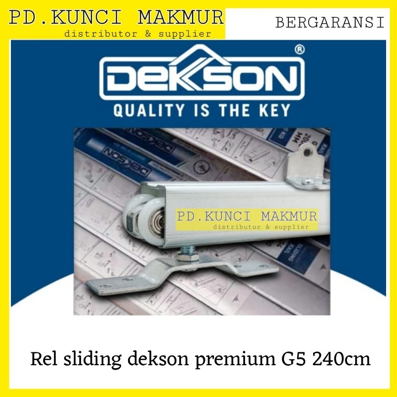 Jual rel sliding dekson premium G5 240cm rel pintu geser dekson 2.4m ...