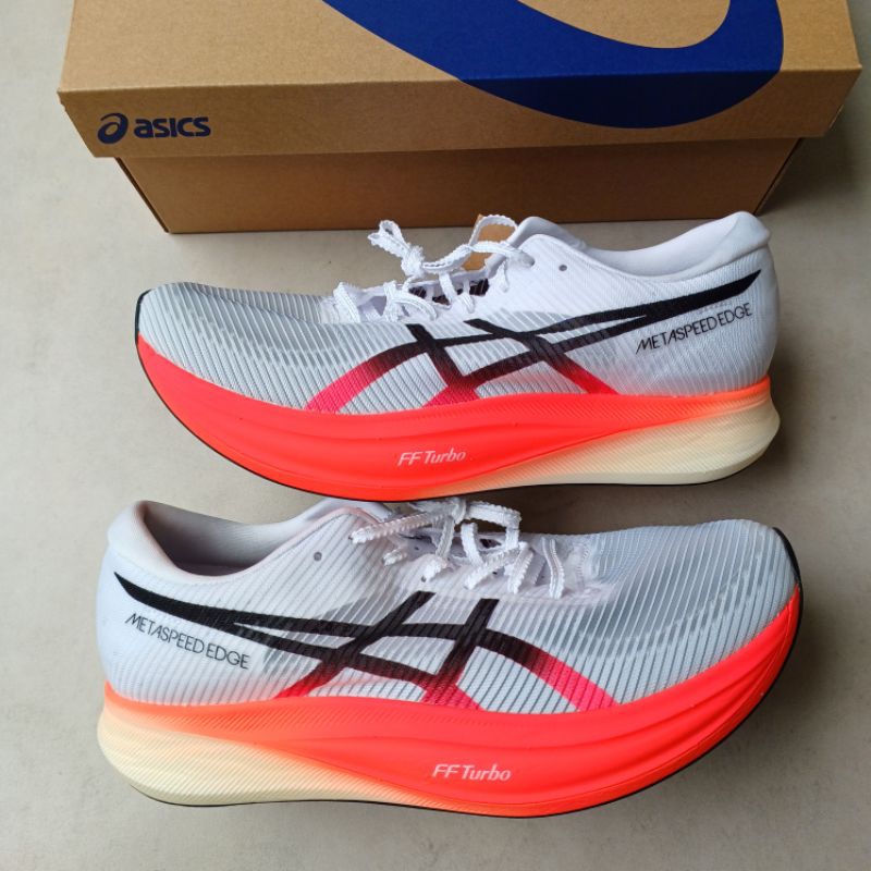 Jual Asics Metaspeed Edge+ White Sunrise Red | Shopee Indonesia