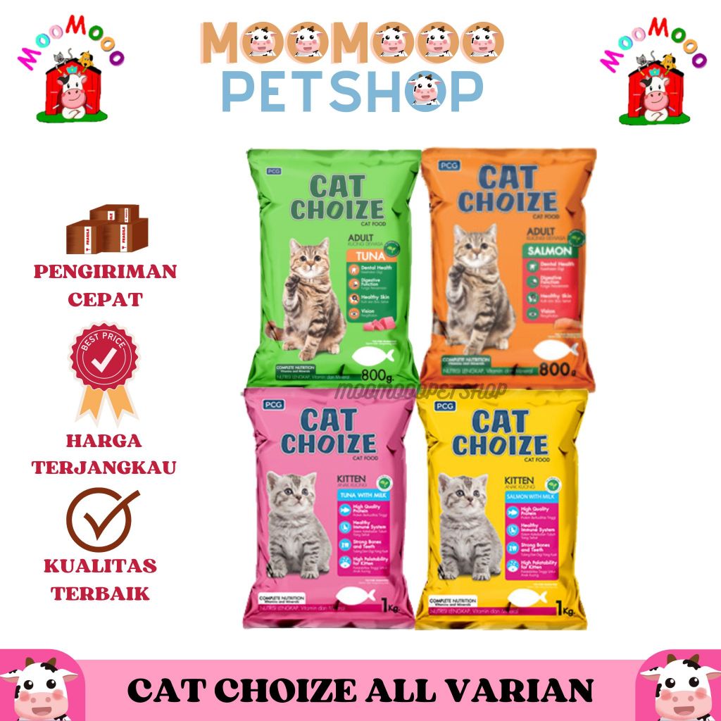 Jual Cat Choize Adult 800Gr / Cat Choize Kitten 1Kg - Makanan Kucing ...