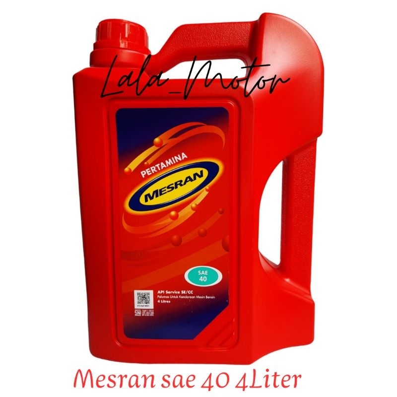 Jual Oli Mobil Mesran Sae 40 4 Liter (pelumas mesin bensin) | Shopee ...