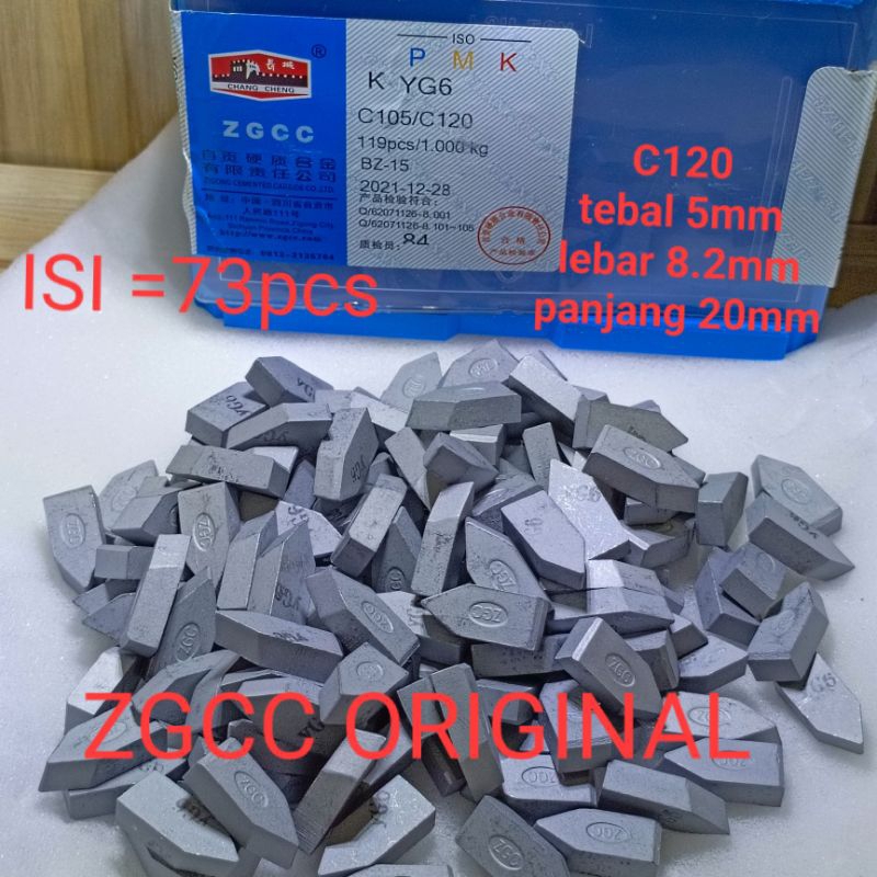 Jual WIDIA YG6 TIPE C120 ZGCC ORIGINAL mata pisau bubut & bor sumur betel C 120 Tungsten ...