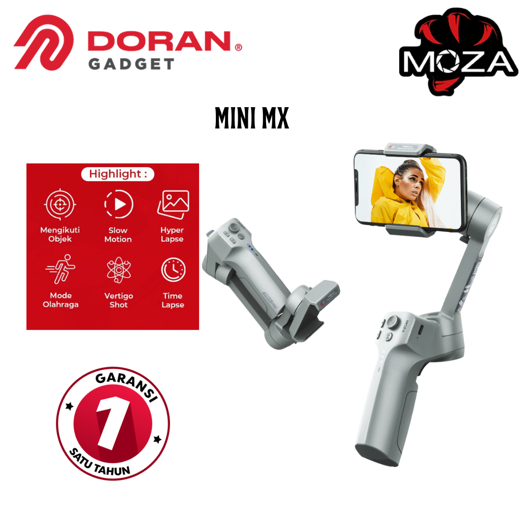 Jual Moza Mini MX Stabilizer Gimbal for Smartphones Garansi Resmi 1 ...