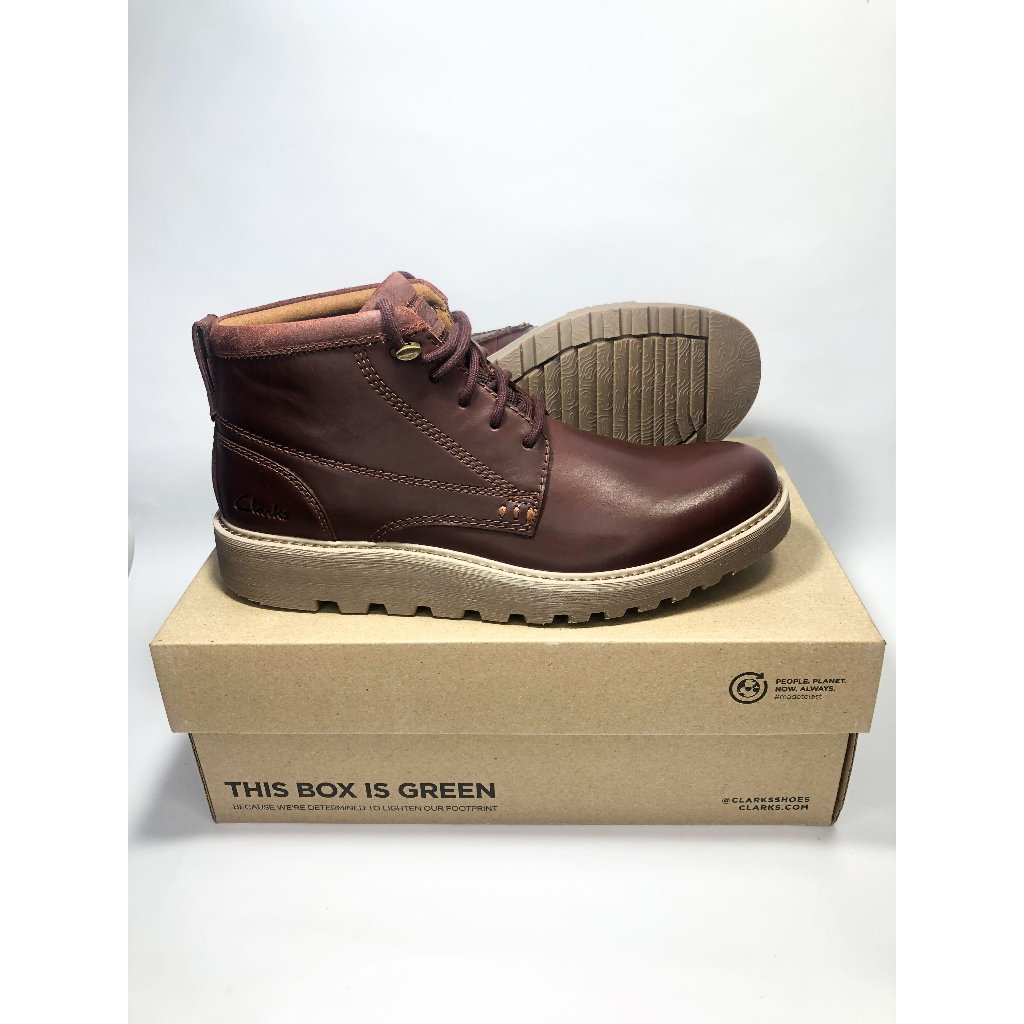 Jual Sepatu Clarks Barnes Lace / Boots Tinggi Cowok / Sepatu Kulit ...