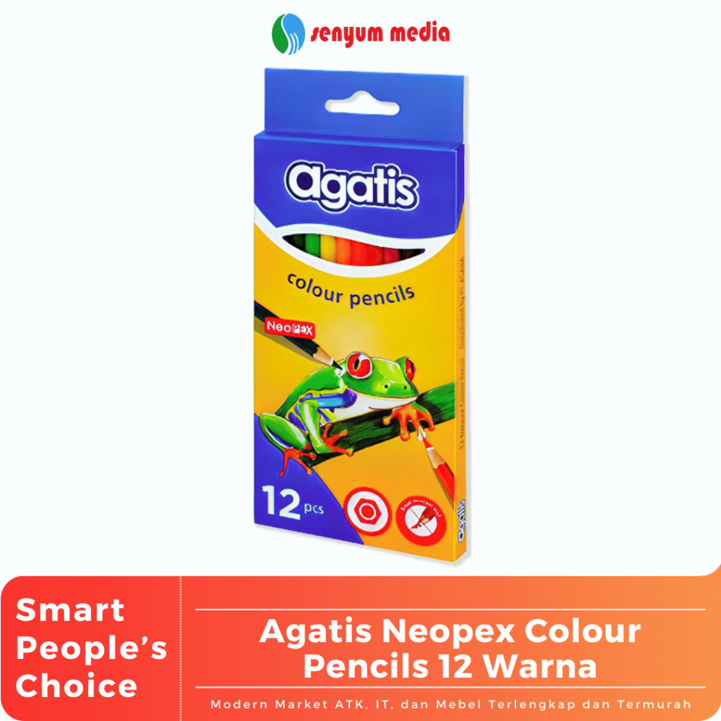 Jual Agatis Neopex Colour Pencils 12 Warna (1 Pcs) (S:SET) | Shopee ...