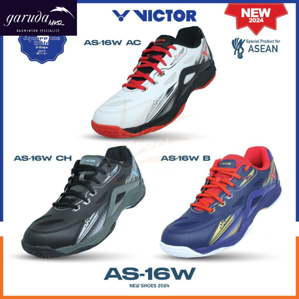 Jual SEPATU BADMINTON VICTOR AS16W / VICTOR AS 16 W / Sepatu Badminton ...
