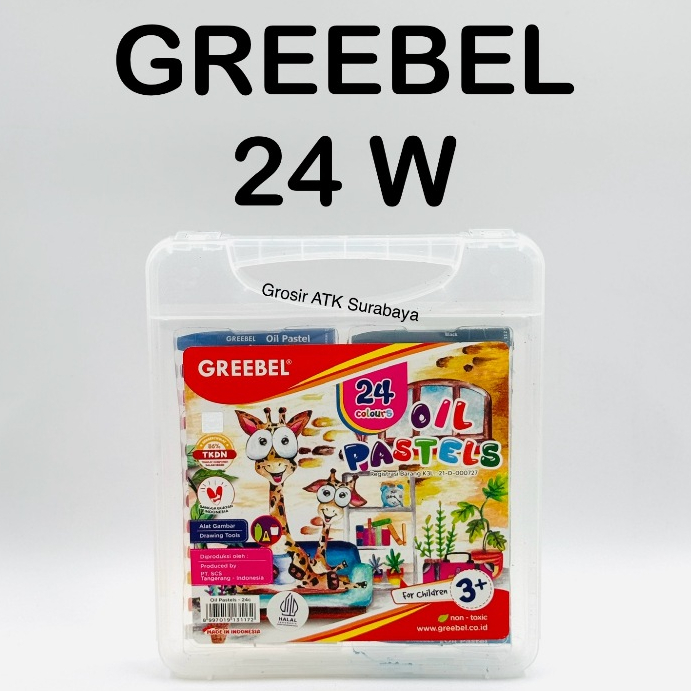 Jual CRAYON / Krayon Minyak / Oil Pastel GREEBEL GREBEL 24 Warna ...