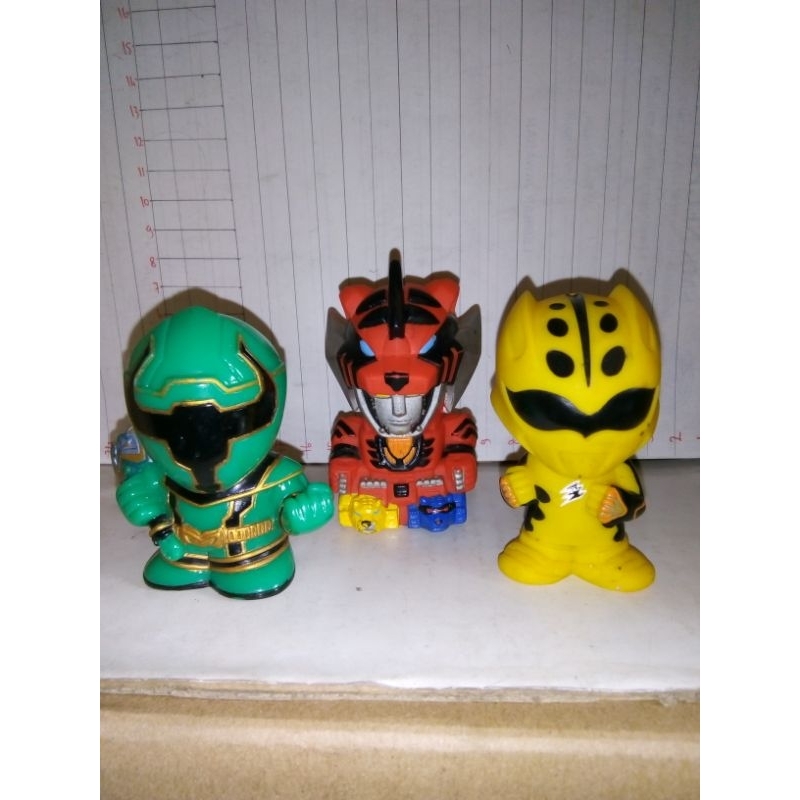 Jual 3 Pcs Figure Chibi Vynil Power Rangers Megazord Original Banpresto ...