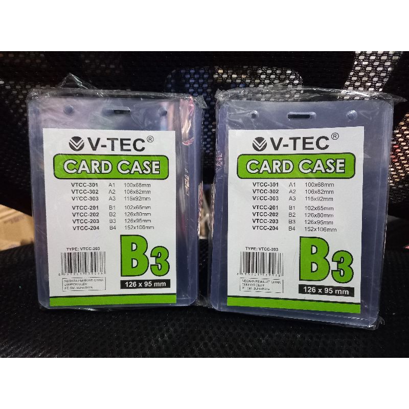 Jual Mika Id Card / Mika Glue Card / Card Case V tec ukuran B3 (126x95 mm) per pak isi 20pcs ...