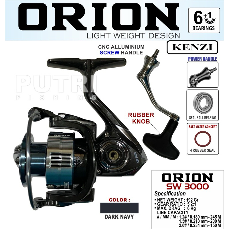 Jual REEL KENZI ORION SW 500 1000 1500 2000 3000 | Shopee Indonesia