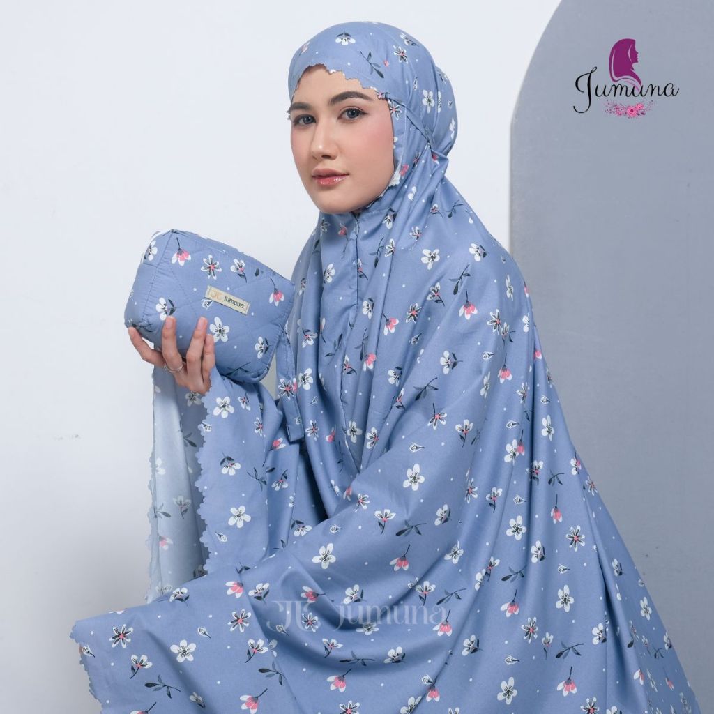 Jual Jumuna - Mukena Travelling Laser Cut Motif Floretta, Lindsay ...