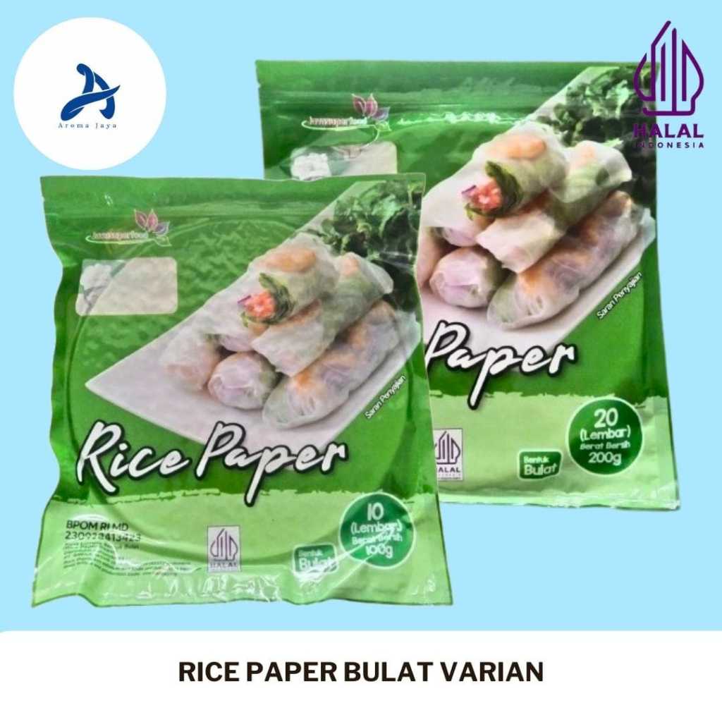 Jual Rice Paper Bulat 100 gr / 200gr (10 / 20 lembar) / rice paper ...