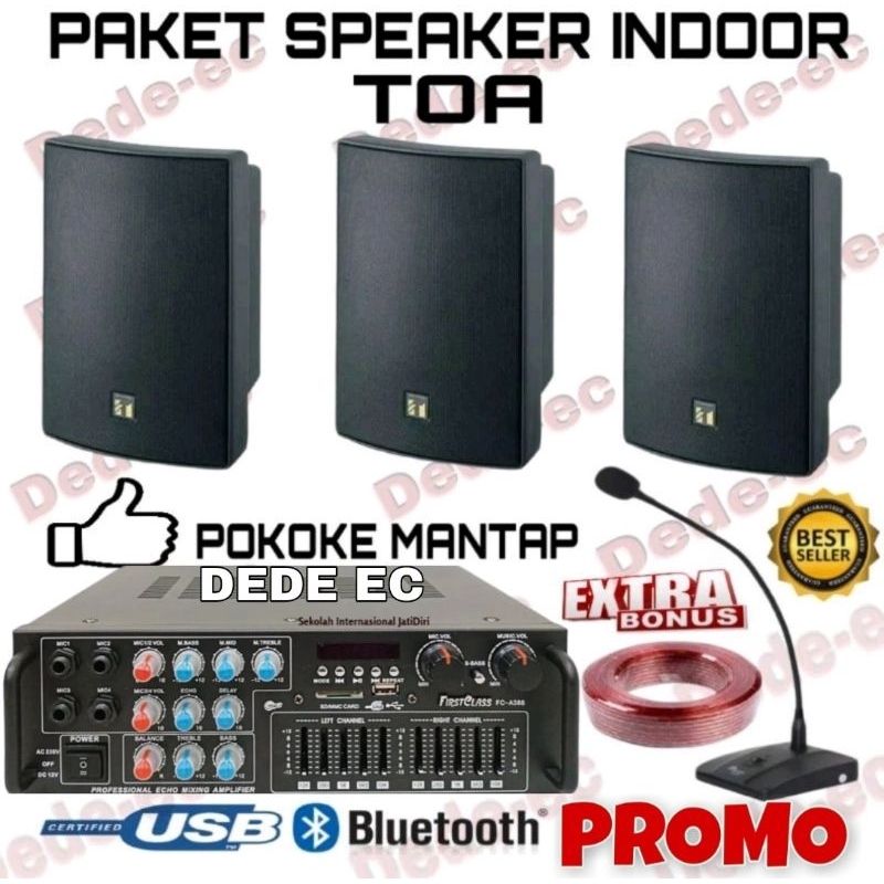 Jual Paket Sound System Toa 3 Speaker Toa zs 1030B Untuk Ruangan ...