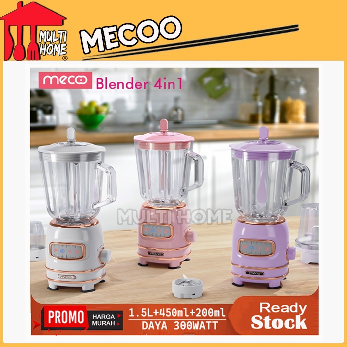 Jual Mecoo Blender 4 in 1 Multi Fungsi Wadah Kaca Low Watt | Shopee ...