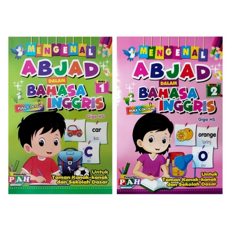 Jual Buku Mengenal Abjad Dalam Bahasa Inggris Full Color Untuk Anak TK ...