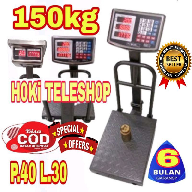 Jual best scale timbangan digital 40kg 50kg 100kg 150kg 180kg 200kg 300kg 400kg 500kg 1ton ...
