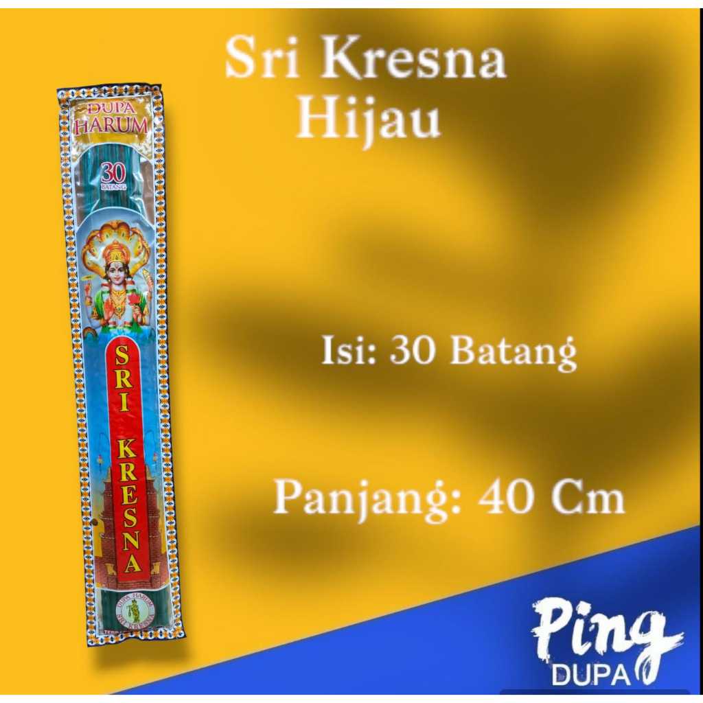 Jual Dupa Hio Sri Krisna Kresna Isi 30 Batang Warna Hijau | Shopee ...
