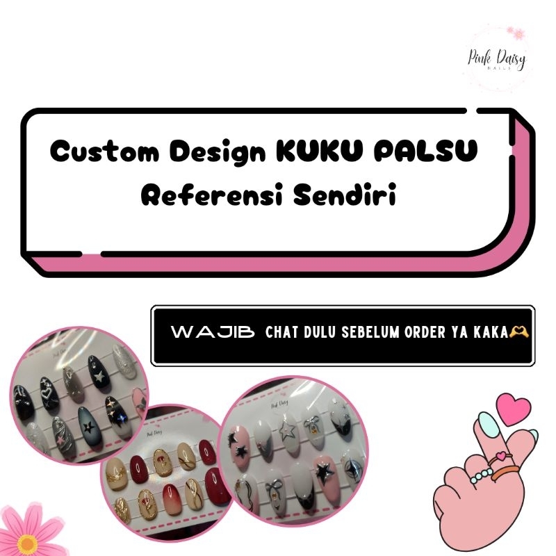 Jual Custom Press on Nails Kuku Palsu | Shopee Indonesia