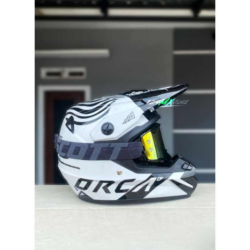 Jual HELMET ORCA VORTEX DAN GOGGLE SCOTT PROSPECT | Shopee Indonesia