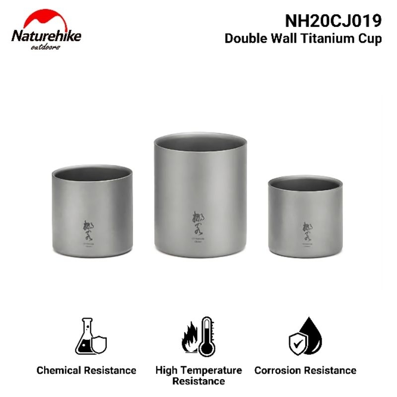 Jual GELAS MUG TITANIUM CUP DOUBLE WALL NATUREHIKE NH20CJ019 CANGKIR ...