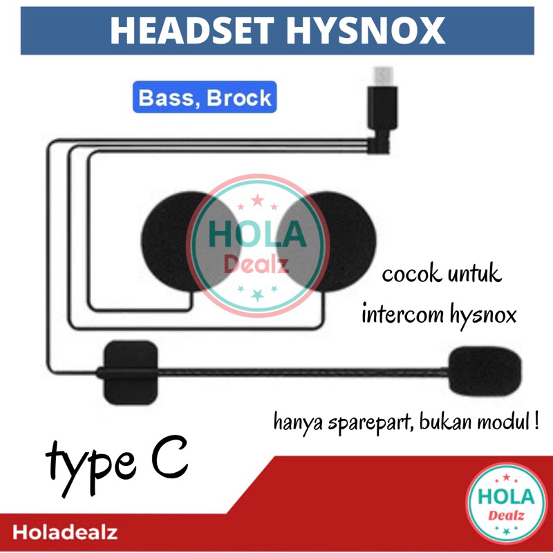 Jual PART HEADSET INTERCOM HYSNOX HY 1001 TYPE C SPEAKER HYSNOX HY1001 ...