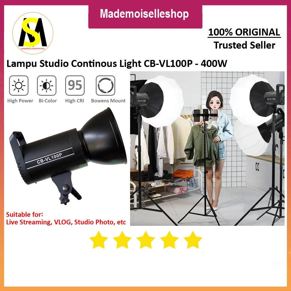 Jual Lampu Studio LED COB CB-VL100P 400W - Lampu Video & Foto Studio ...