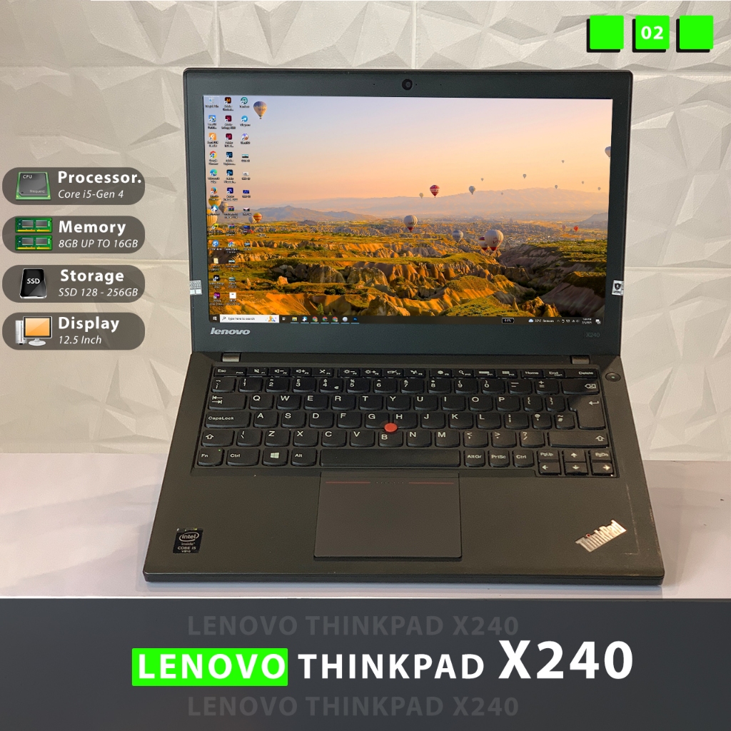 Jual Laptop Lenovo Thinkpad X240 Core i5 Gen 4 Ram 8gb SSD256gb ...