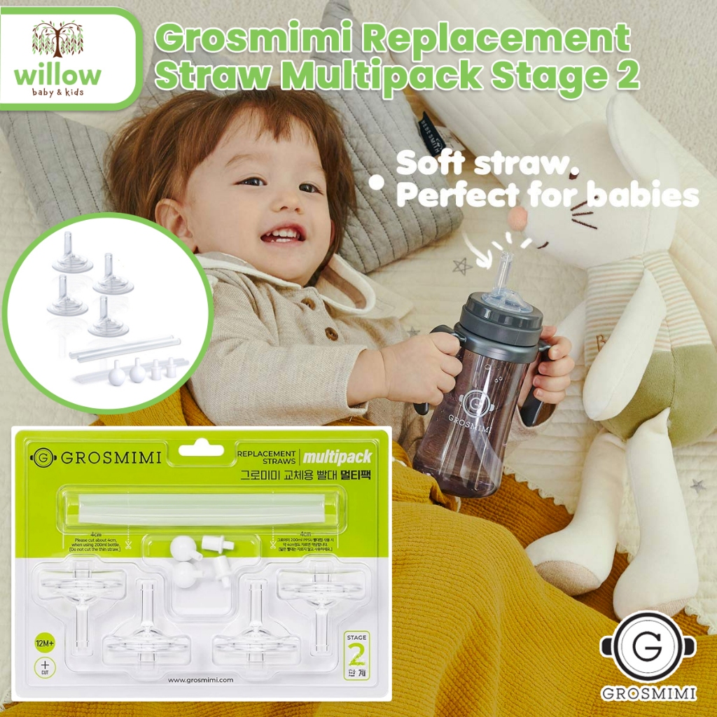 Jual Perlengkapan Botol Minum Anak - Grosmimi Replacement Straw Multipack | Shopee Indonesia
