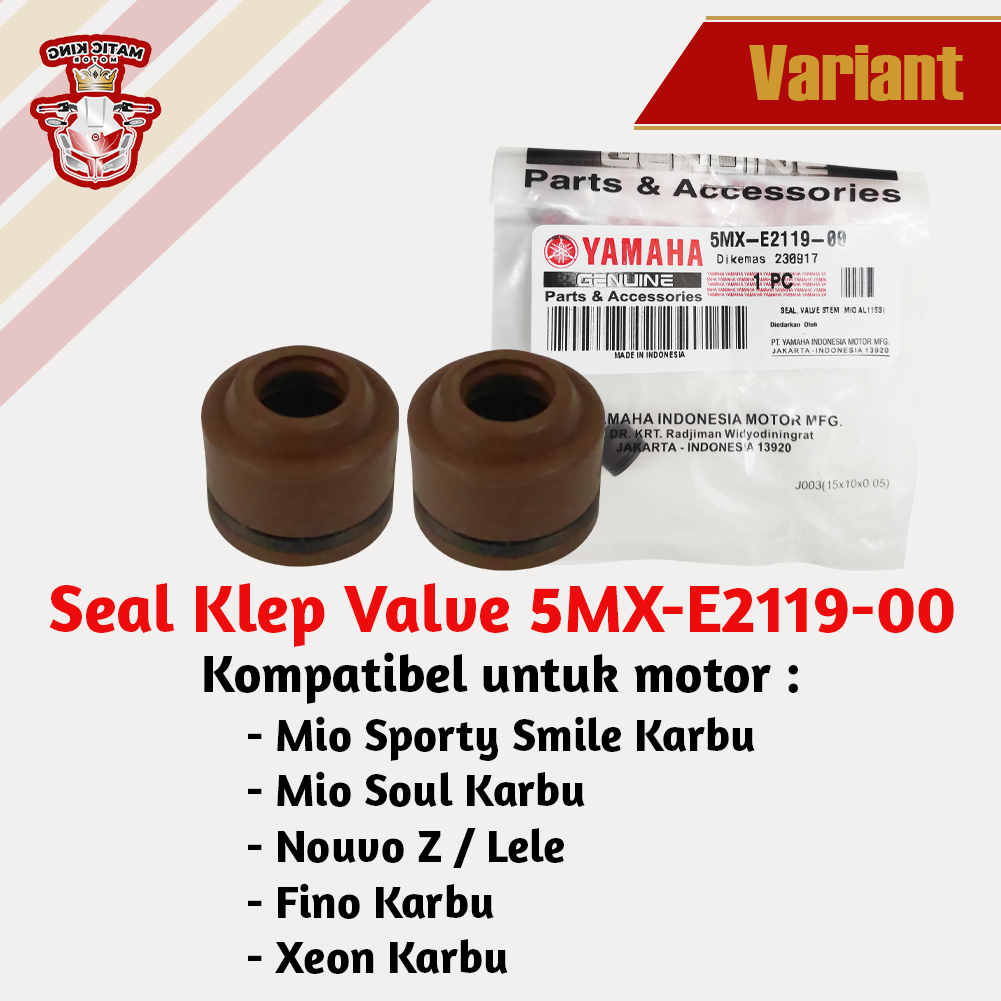 Jual Seal Sil Klep Valve Stem Yamaha Mio Sporty Smile Soul Fino Nouvo Xeon Karbu 5MX-E2119-00 ...
