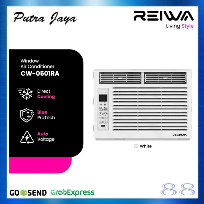 Jual AC WINDOW REIWA AC WINDOW 1/2 PK CW-0501RA 0,5 PK 370WATT LOW WATT ...