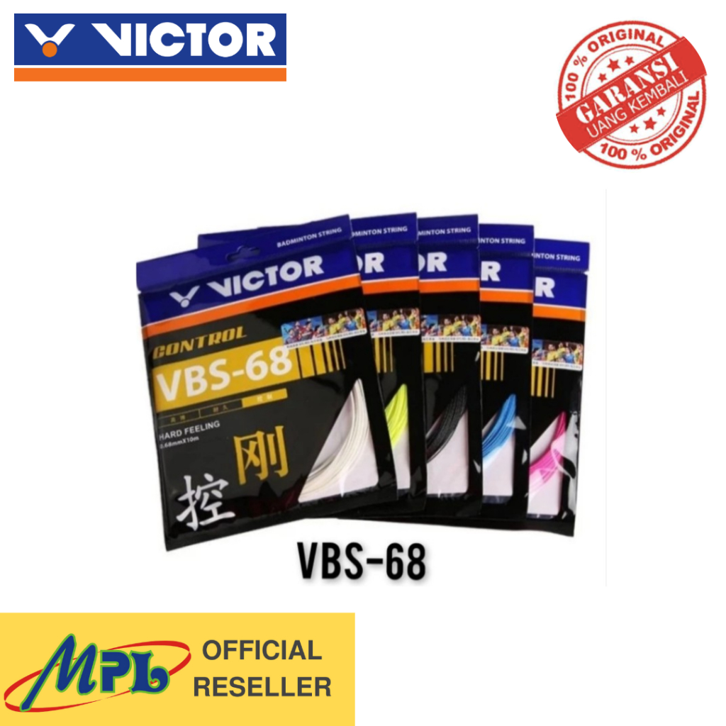 Jual SNAR / TALI / SENAR BADMINTON VICTOR VBS-68 / VBS 68 | Shopee ...