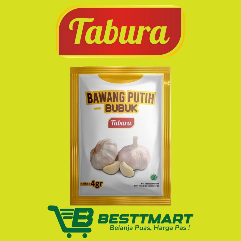 Jual TABURA BAWANG PUTIH BUBUK 4gr [ 1 PAK ] BUMBU MASAK SERBA GUNA ...
