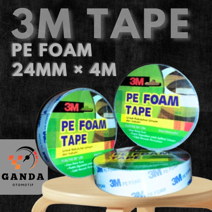 Jual DOUBLE TAPE BUSA 3M PE FOAM 24MM × 4M - ORIGINAL | Shopee Indonesia