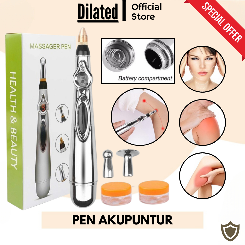 Jual PULPEN AKUPUNTUR LASER PENA PIJAT TERAPI REFLEKSI ELEKTRIK MASSAGE ...