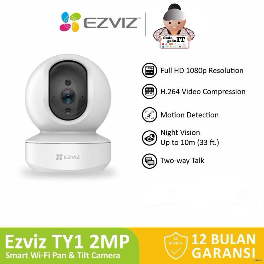 Jual EZVIZ TY1 PRO 2MP Smart WiFi Kamera CCTV IP Camera Indoor Ipcam ...