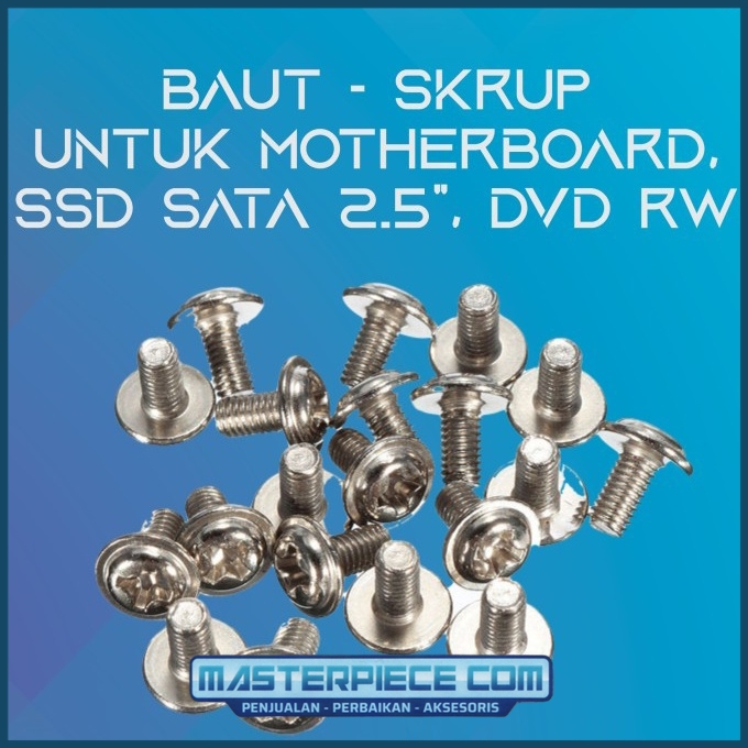 Jual Baut Screw Skrup Motherboard Mobo / Sekrup SSD Sata / DVD RW pada ...