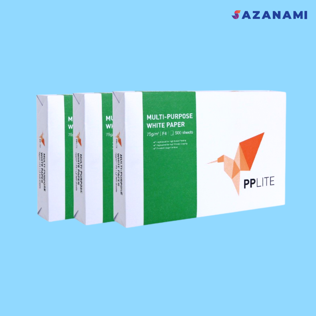 Jual KERTAS HVS F4 PP LITE 75 GRAM PPLITE KERTAS FOTO COPY 1 RIM ...