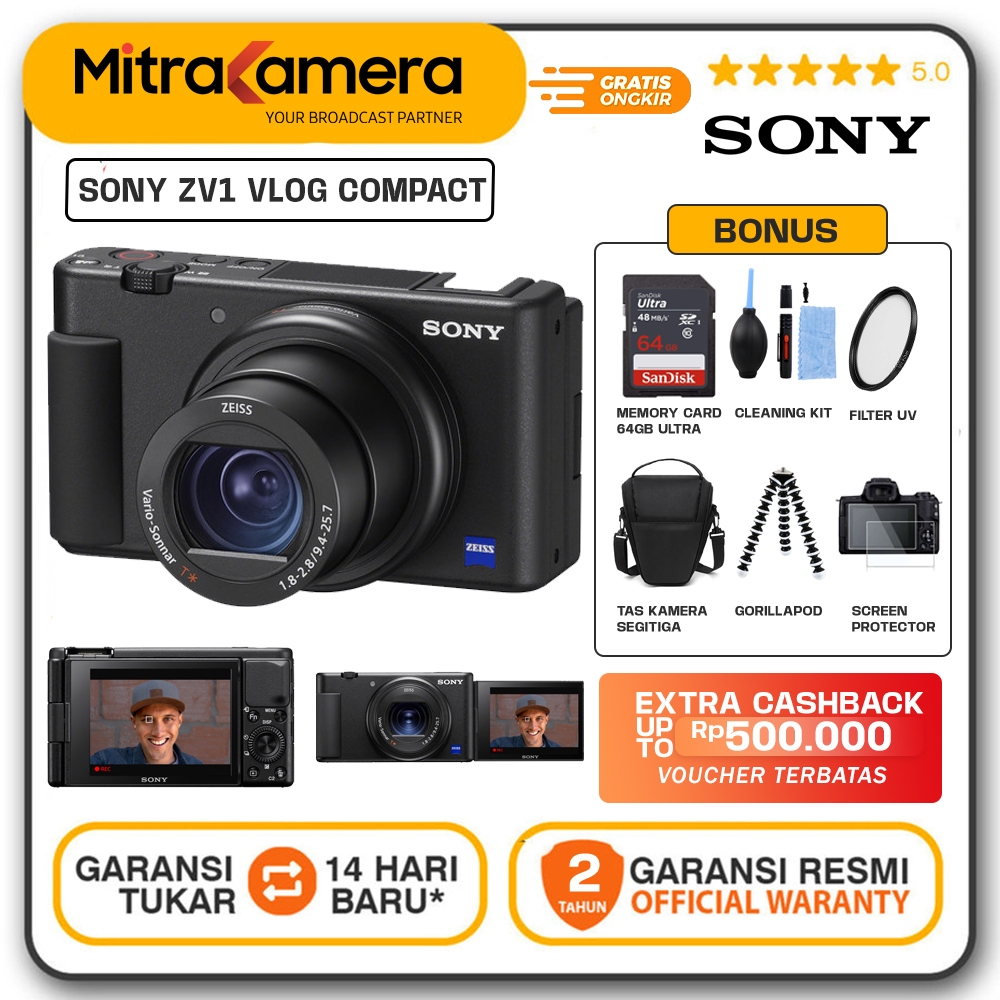 Jual Sony ZV1 Sony ZV 1 Kamera Vlog Compact Digital Camera | Shopee ...