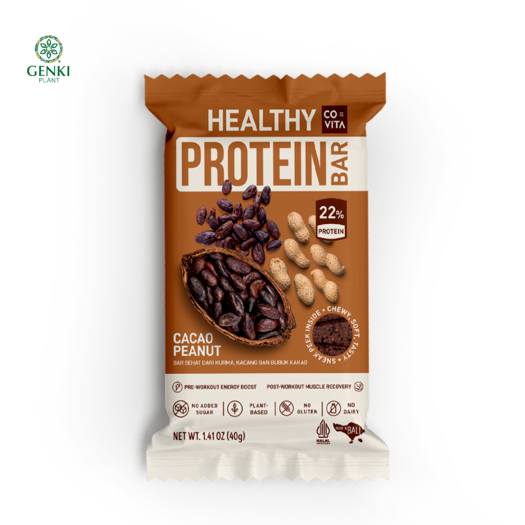 Jual Covita Healthy Protein Bar Cacao Peanut - 40 g | Shopee Indonesia