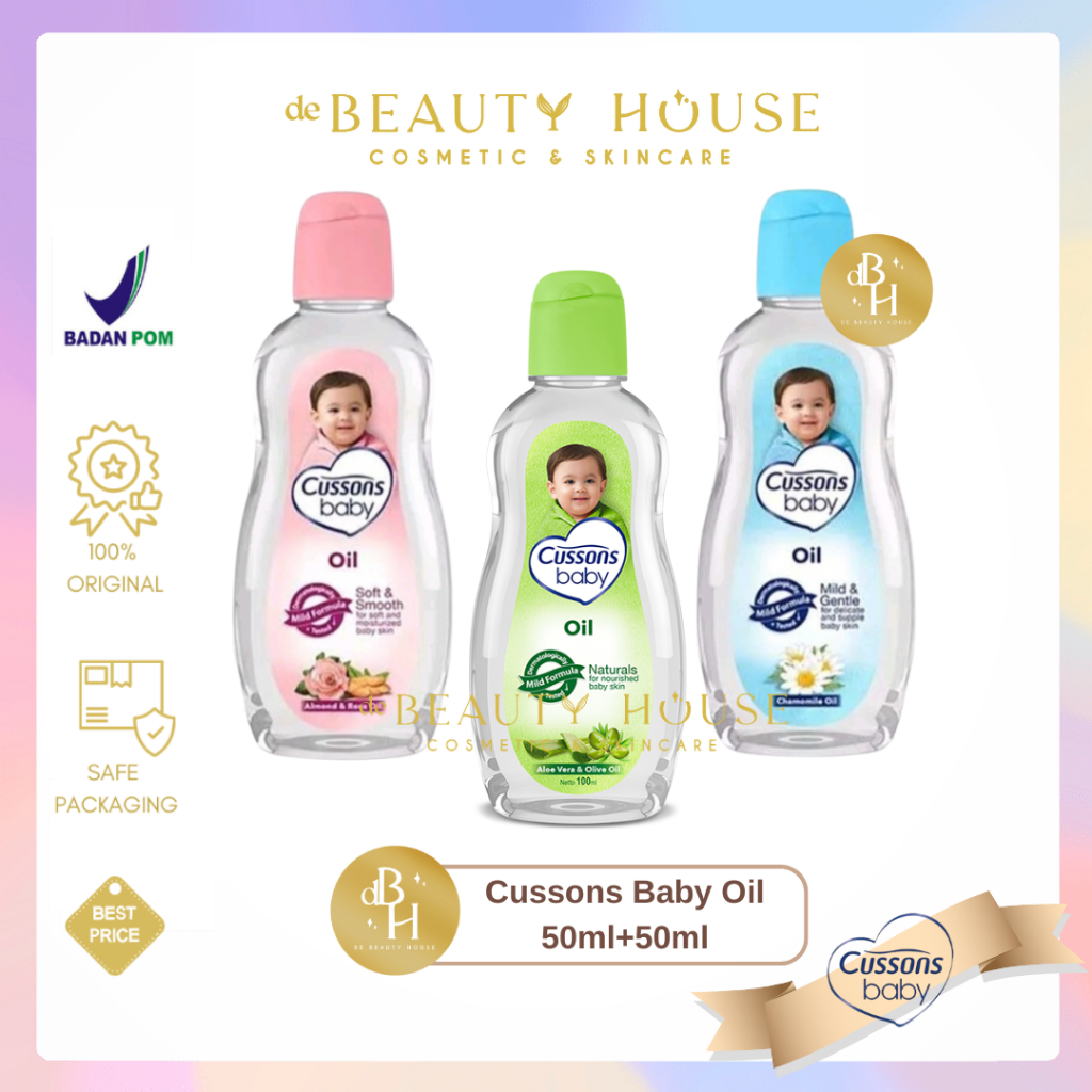 Jual CUSSONS BABY Oil 50+50ml | Mild & Gentle | Soft & Smooth ...