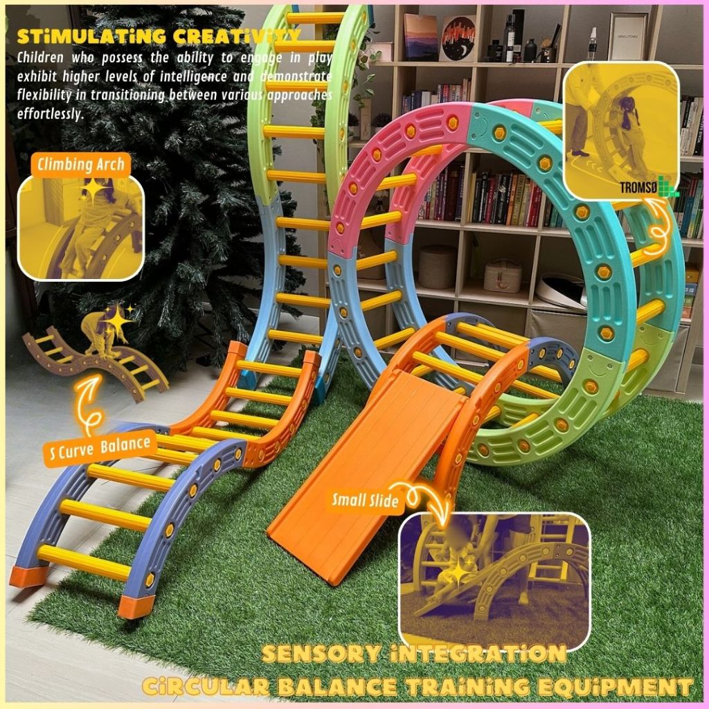 Jual Multifunctional Sensory Integration Balance Bar/Climbing Arch/Arch ...