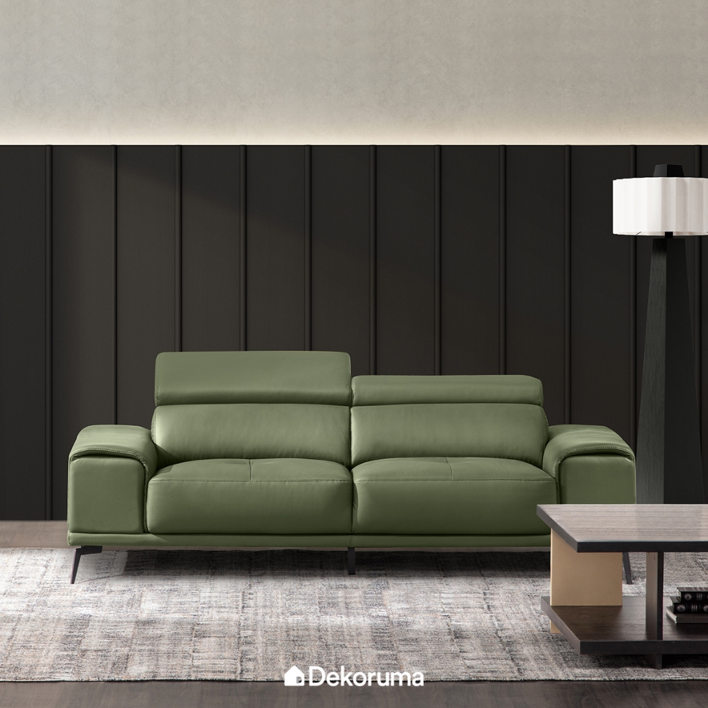 Jual Dekoruma Tenzo LENNOX Sofa 3 Dudukan - Hijau / Sofa Minimalis 3 ...
