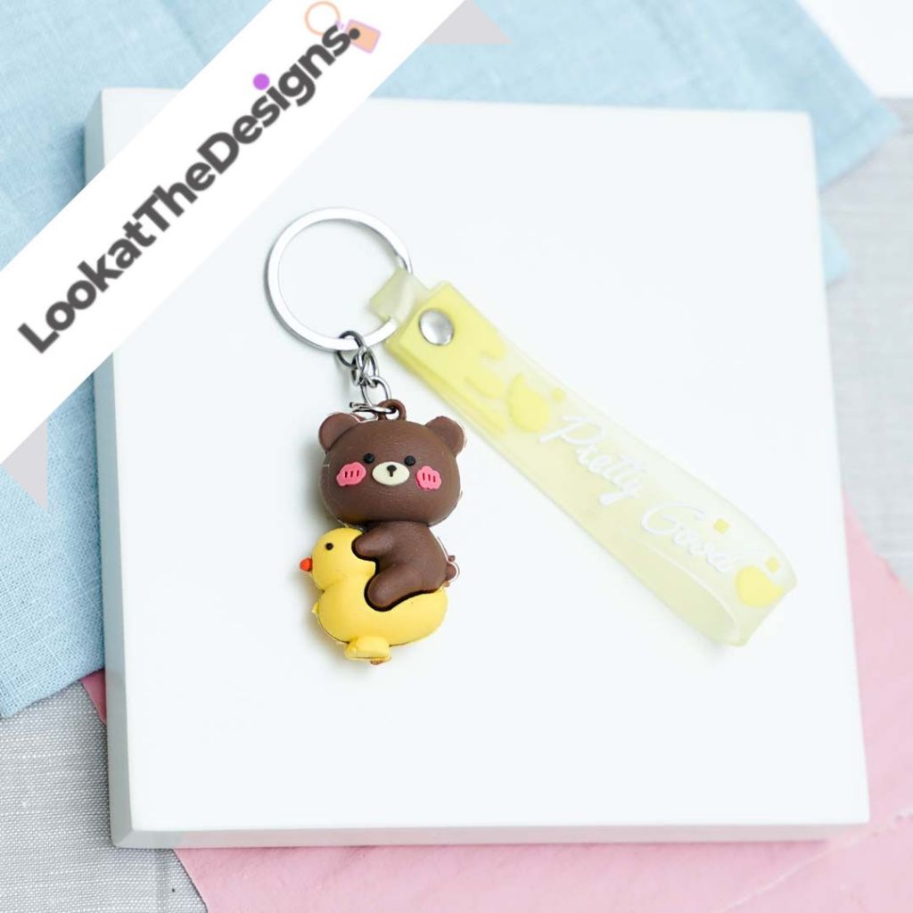 Jual Gantungan Kunci 3D LINE Friends Brown Cony Sally - Gantungan ...
